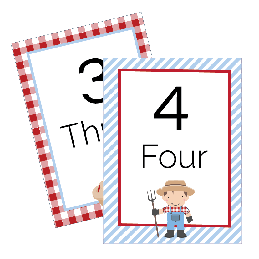 Cherry theme printable number set - Happy Classroom