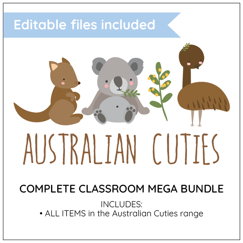 Australian Animals Classroom Decor – Cute Printable Aussie Theme ...